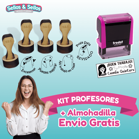 Kit Sellos motivacionales para profesores – Sellos y Sellos