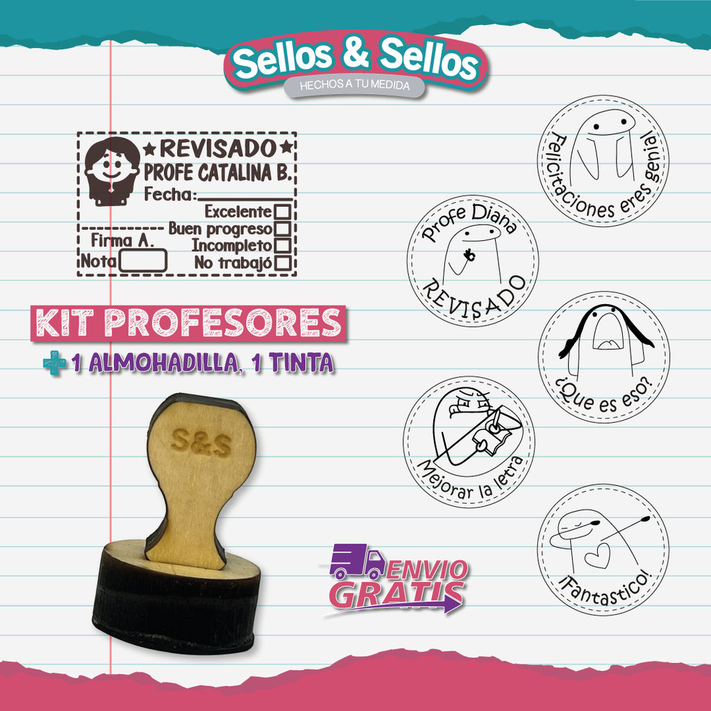 Sellos para profesores, con diseños esclusivos – Sellos y Sellos
