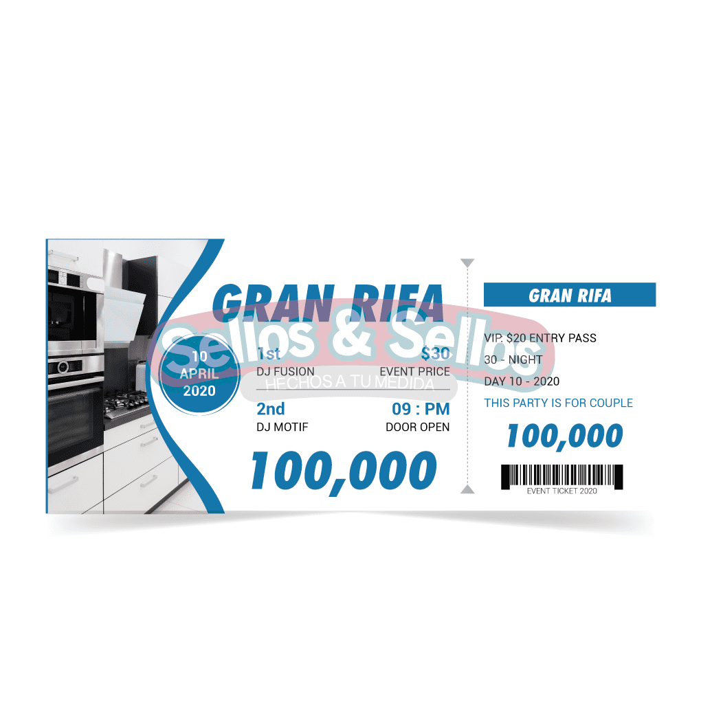 Boletas de Rifa Full Color – Sellos y Sellos
