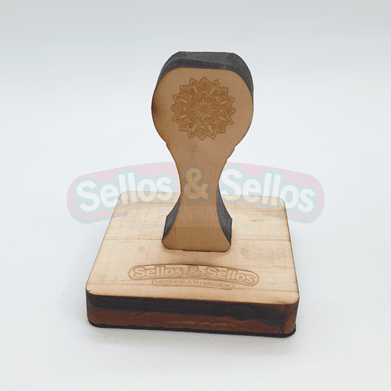 Sello de Madera 7x7 cm – Sellos y Sellos
