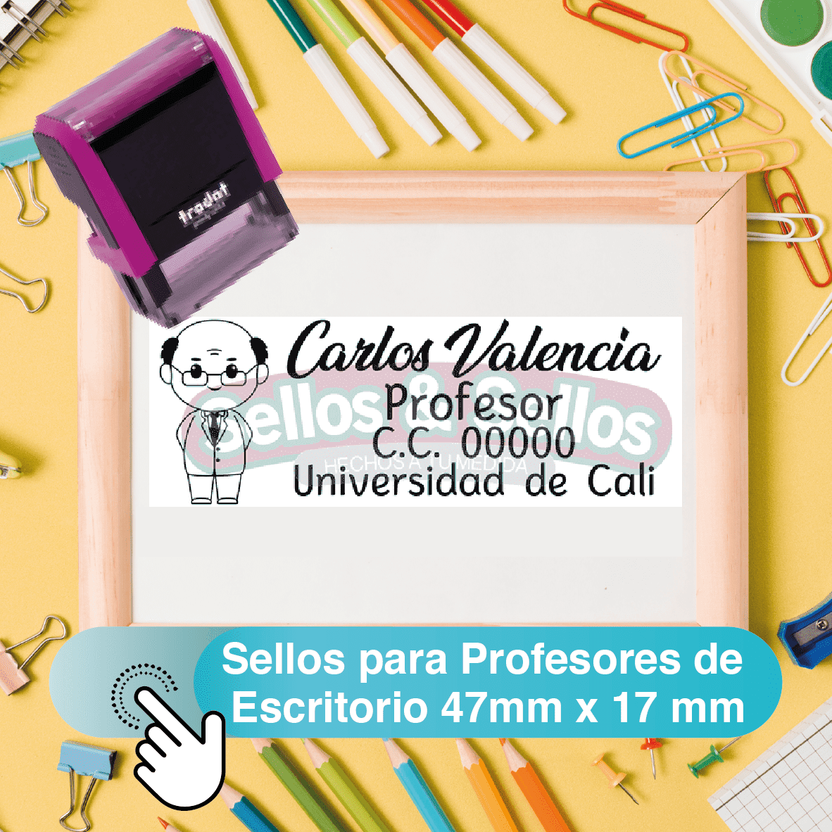 Material Escolar Profesores Sello Para Profesores Franceses, 6 Sellos ...